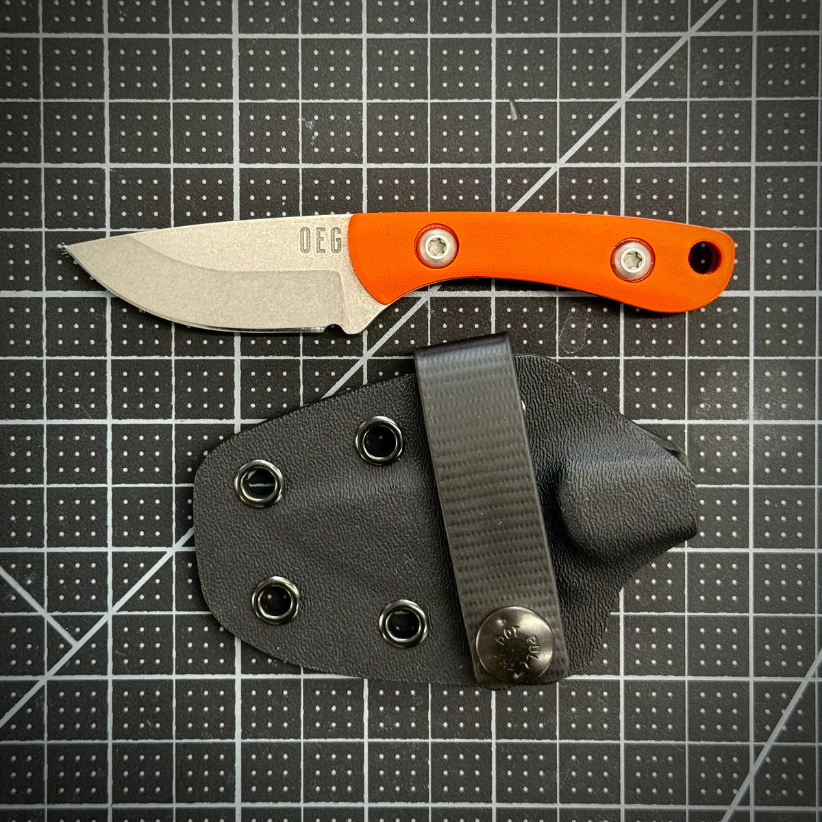 ORANGE G10 PIKE FIXED BLADE – OEGEDC